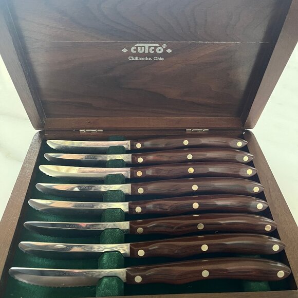 Cutco | Kitchen | Set Of 8 Vintage Cutco 59 Steak Knives With Serrated ...